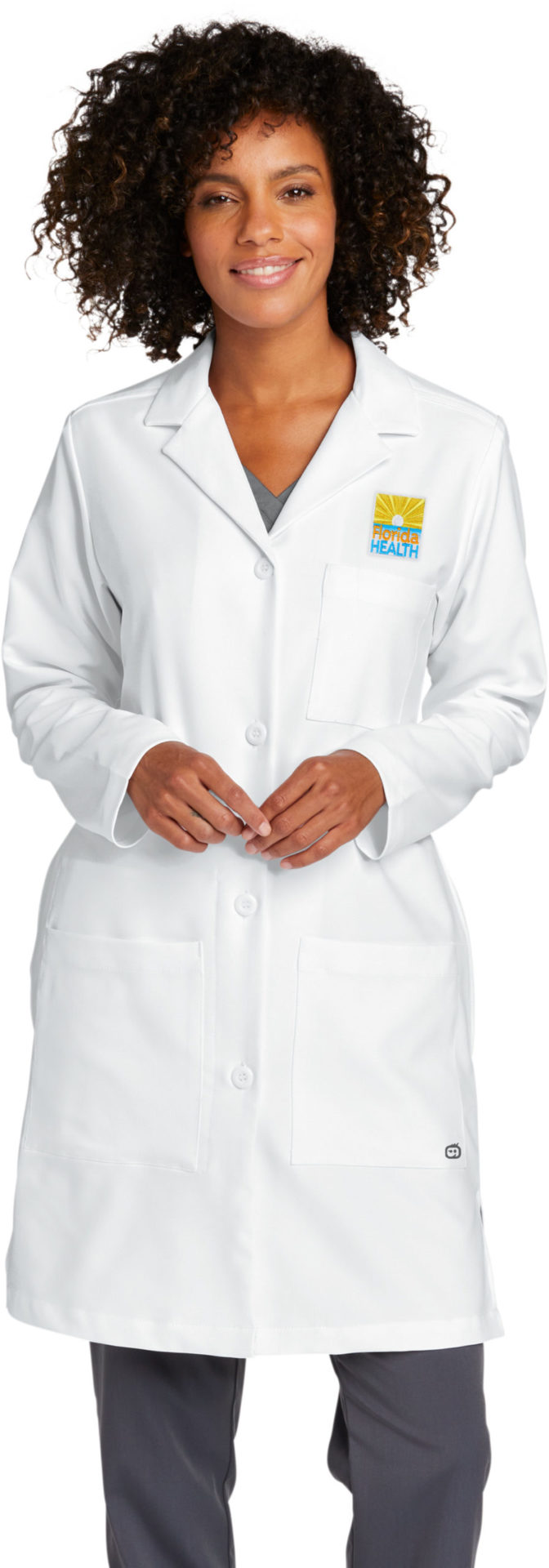 WW4172 - WonderWink Women's Long Lab Coat - DOH Shirts - Florida ...
