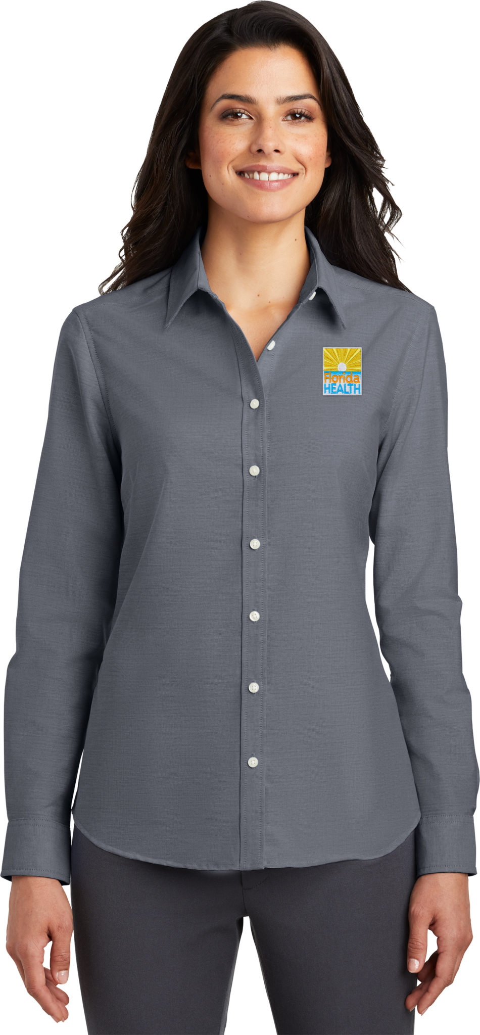 L658 - Port Authority Ladies SuperPro Oxford Shirt - DOH Shirts ...